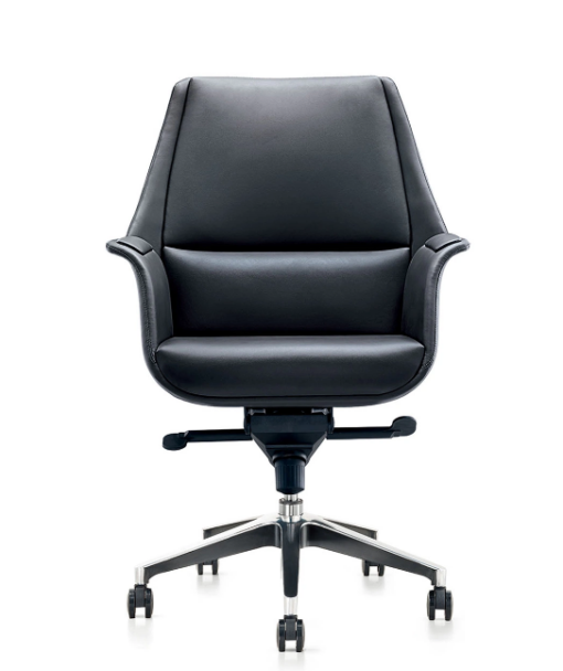 E810B- Medium Back Leather Chair PU